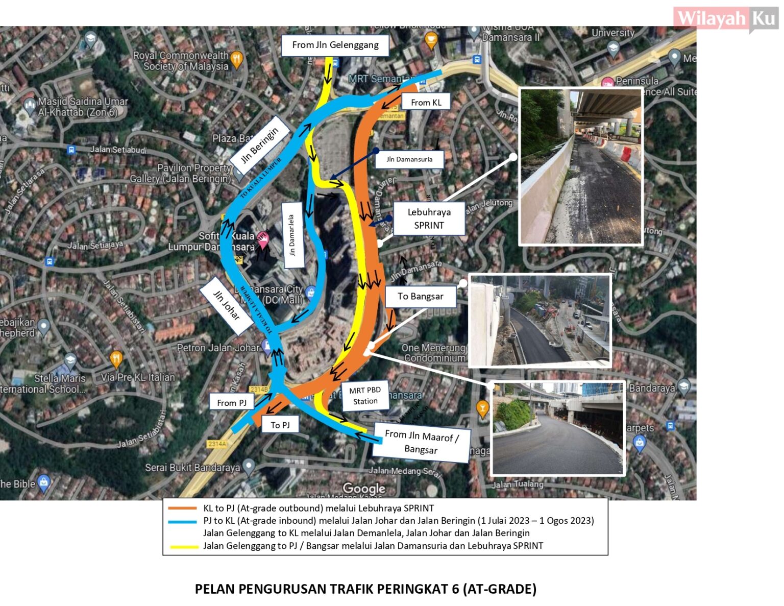 Dua lorong jalan raya bertingkat dibuka Julai 2023 | WilayahKu