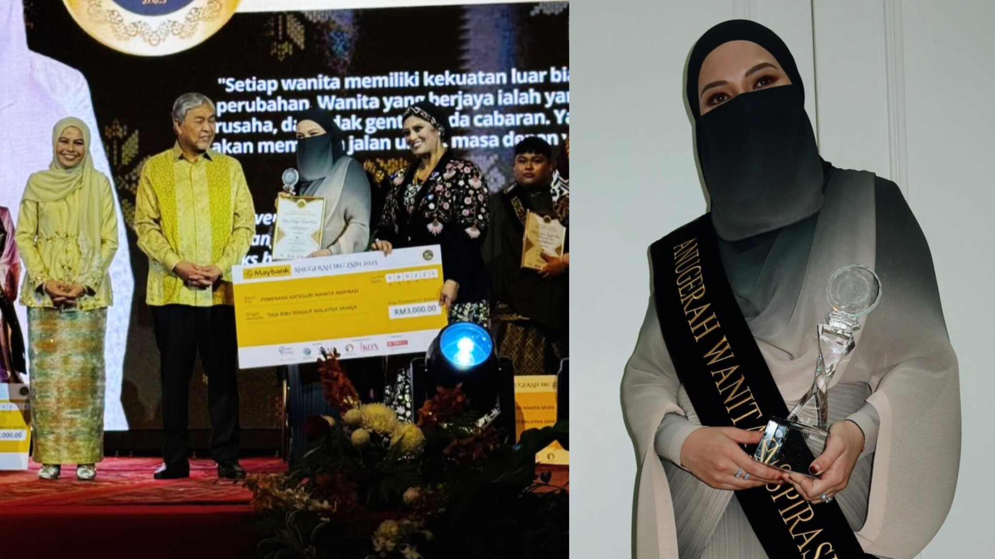 Neelofa terima Anugerah Wanita Inspirasi sempena The Muslim World Women's Summit: Voices Her ...